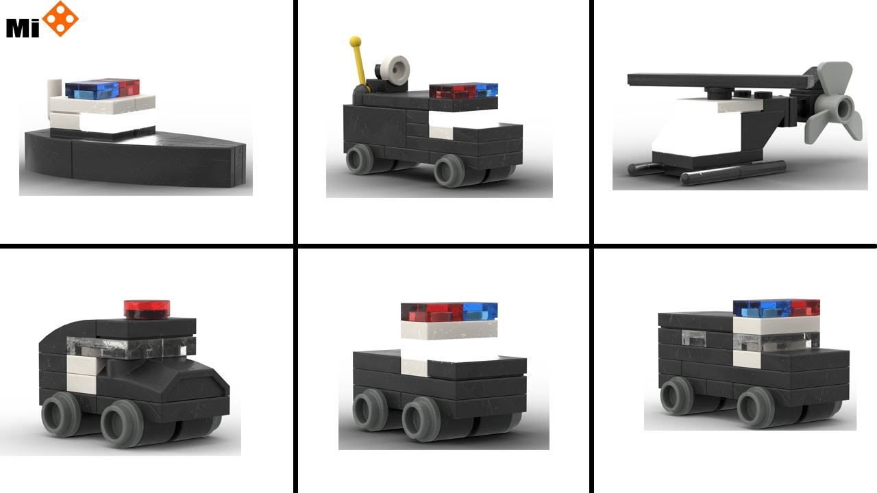 Lego Police Vehicles Mini | MiBrick - YouTube