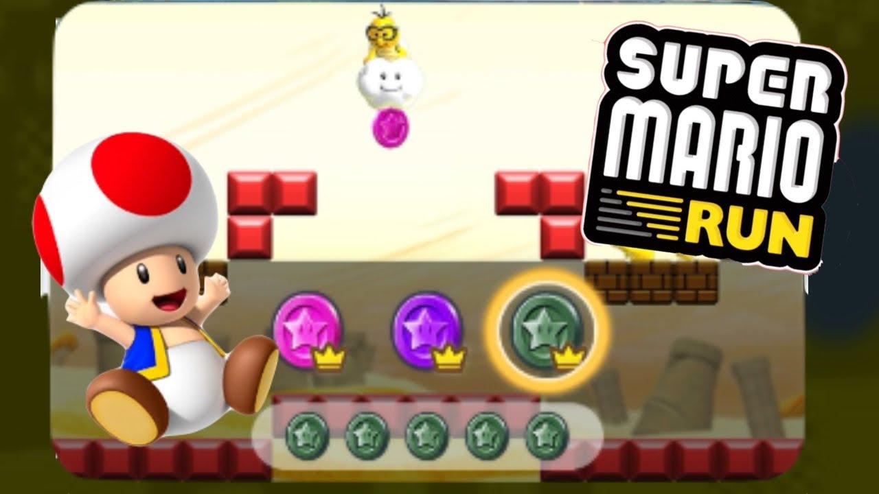Super Mario Run 3-1 Full Playthrough (all special coins, no damage ...