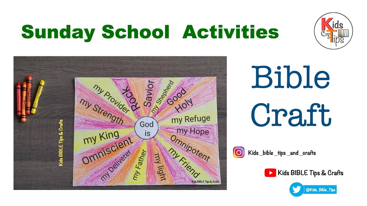 God's attributes craft idea 💡 🕊️ | @kidsbibletipsandcrafts Sunday ...