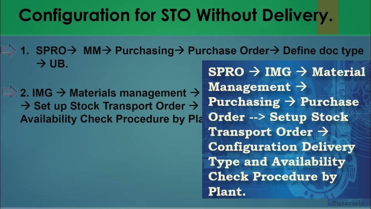 11.2) Stock Transfer Order w/o Delivery- STO with no delivery document ...