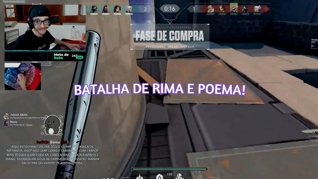 BATALHA DE RIMA na stream do COREANO (VALORANT CLIPES) - YouTube