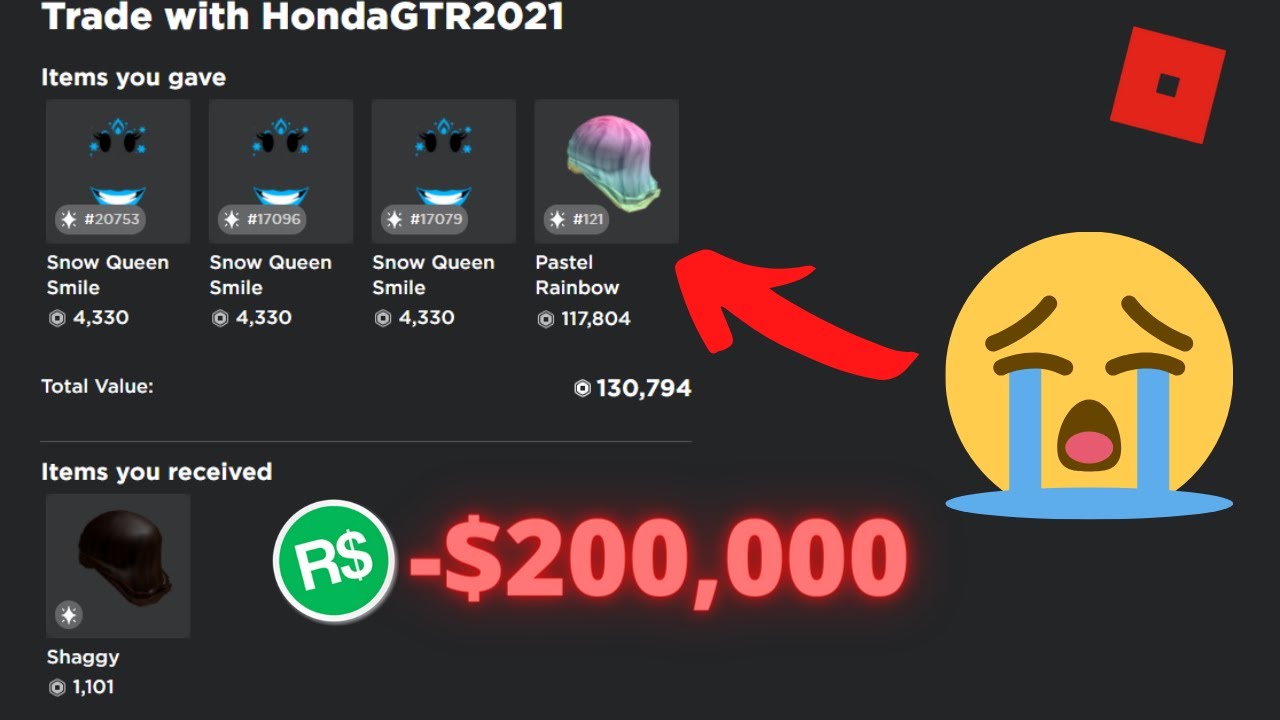 I GOT SCAMMED (OVER $200K+ ROBUX LOST) - YouTube