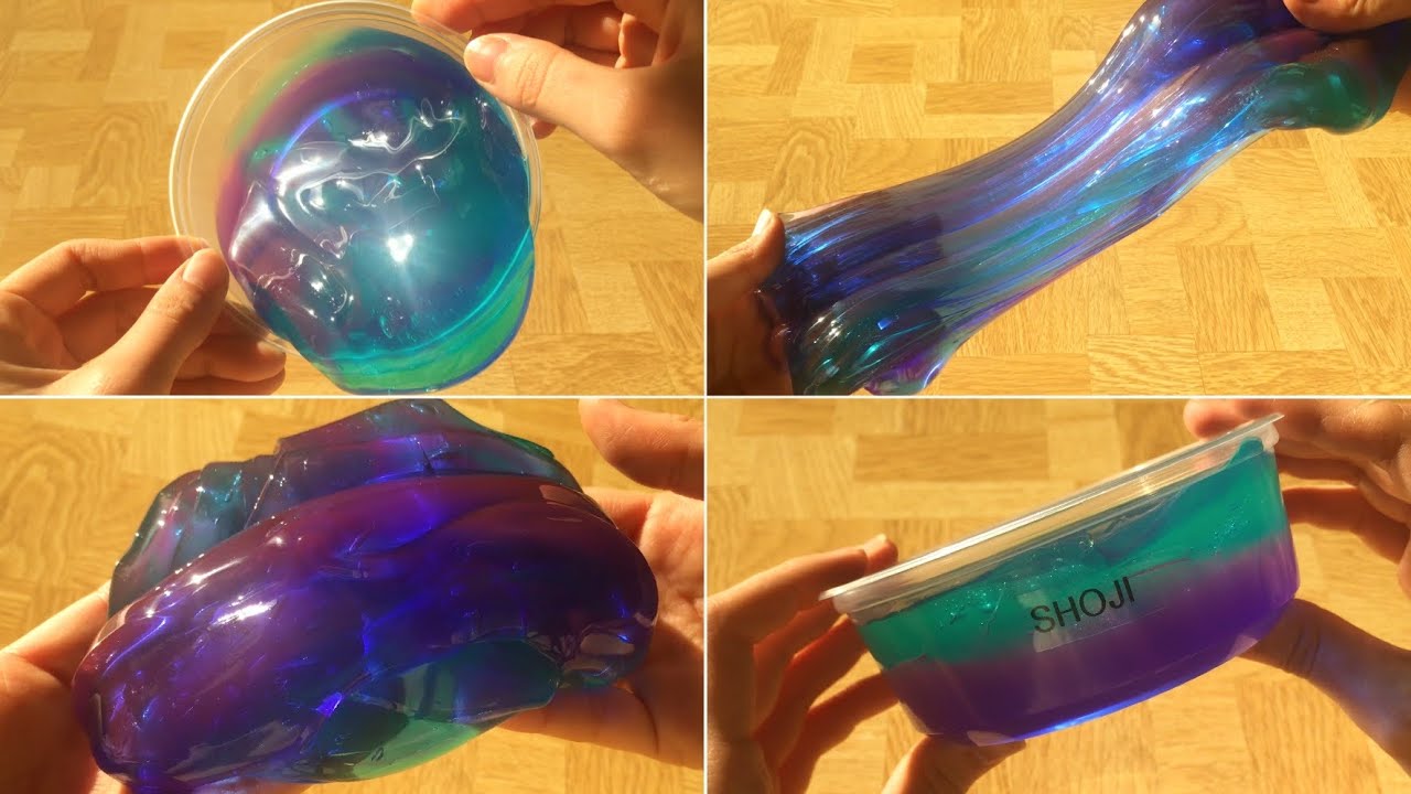 SHOJI🧬新感覚障子のりで作られたスライム《Caltel slime》【ASMR】 - YouTube