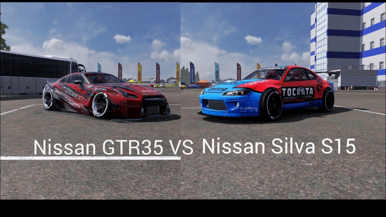 Nissan silva s15 vs Nissan gtr 35 - YouTube
