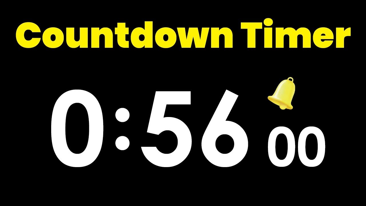 56 Minute Countdown Timer with Alarm #timerstore #56m #countdown - YouTube