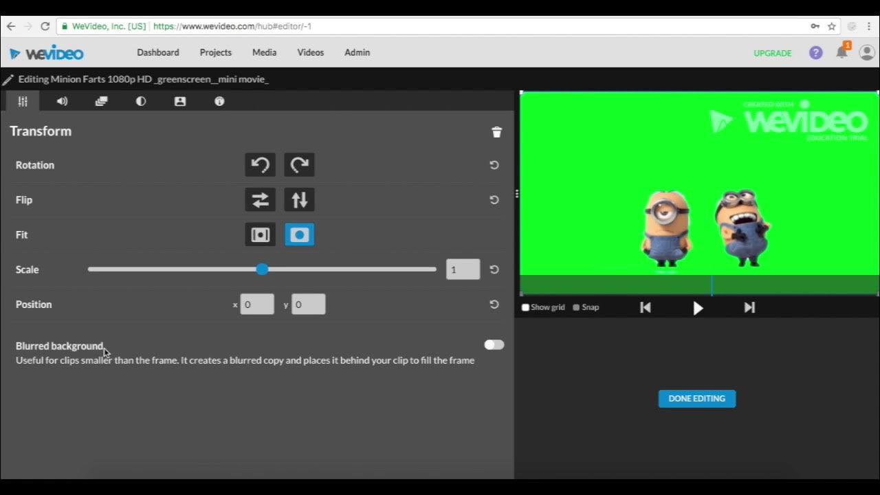 Green Screen med WeVideo - YouTube