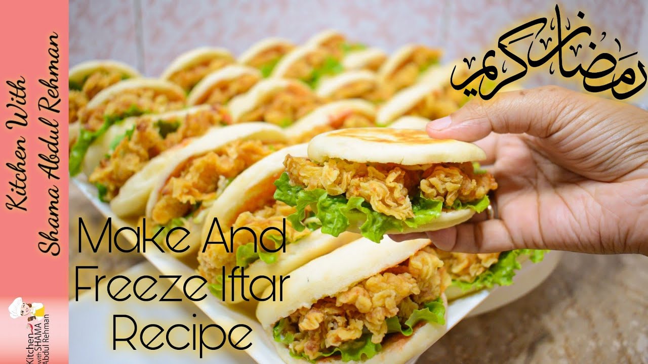 Mini Zinger Pockets Recipe | Make & Freeze Iftar Recipe | No Oven ...