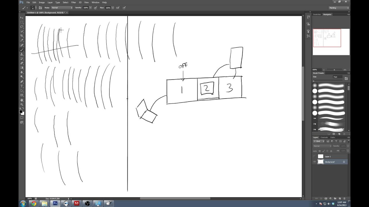 Wacom Intuos 4 Wavy Lines (Fixed) - YouTube