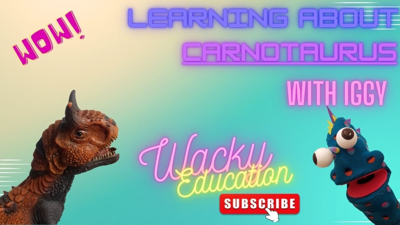 Learning about Carnotaurus with Iggy - Educational Toy and Puppet Learning Videos for Children ...