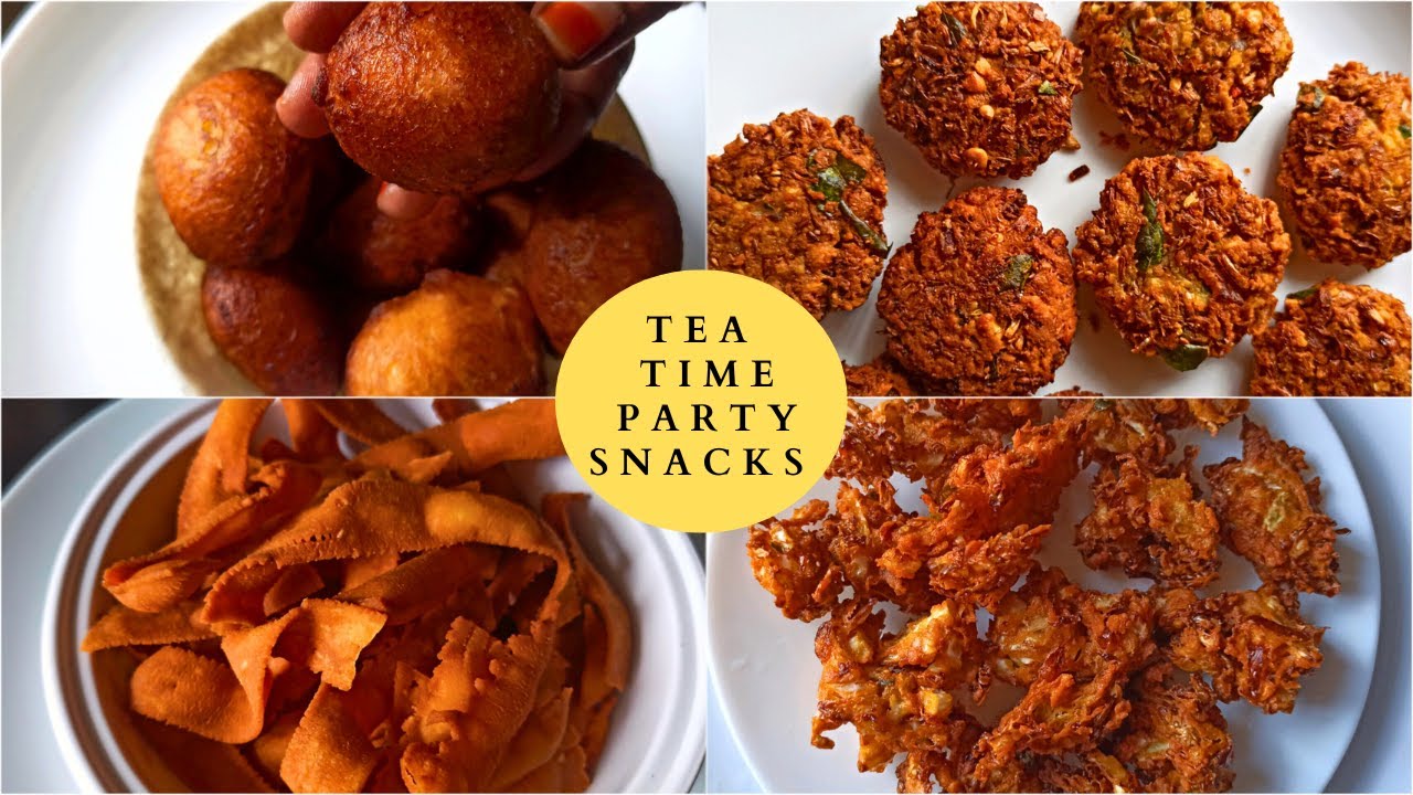 4 tea time party snacks recipes | Crispy and tasty evening snacks ...