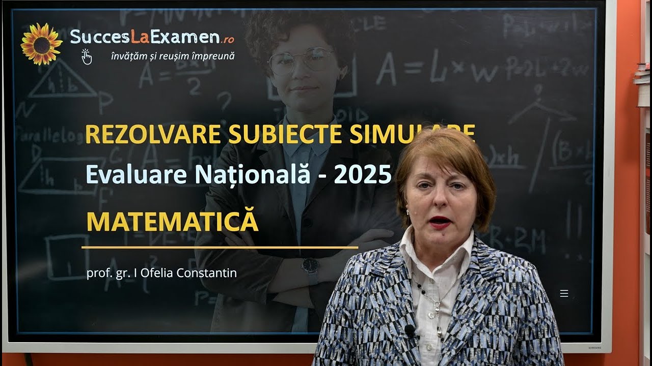 Rezolvarea Subiectului de Simulare Matematică Evaluarea Naționala 2025 ...
