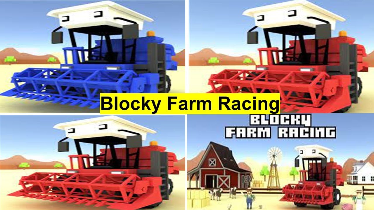 Blocky Farm Racing , Let's Play Game - YouTube