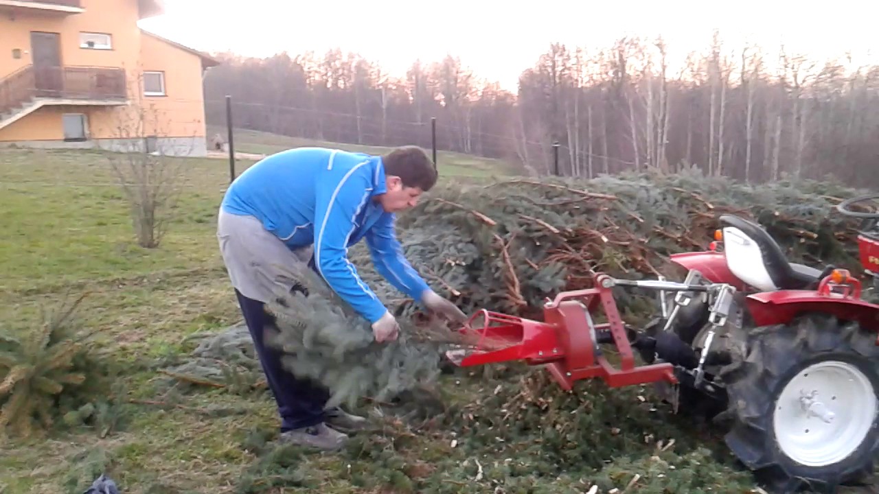 Rębak do gałęzi samoróbka - YouTube