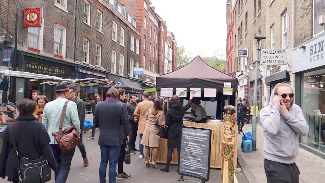 Leather Lane Market London Best Coffee + Fish and Chips - YouTube