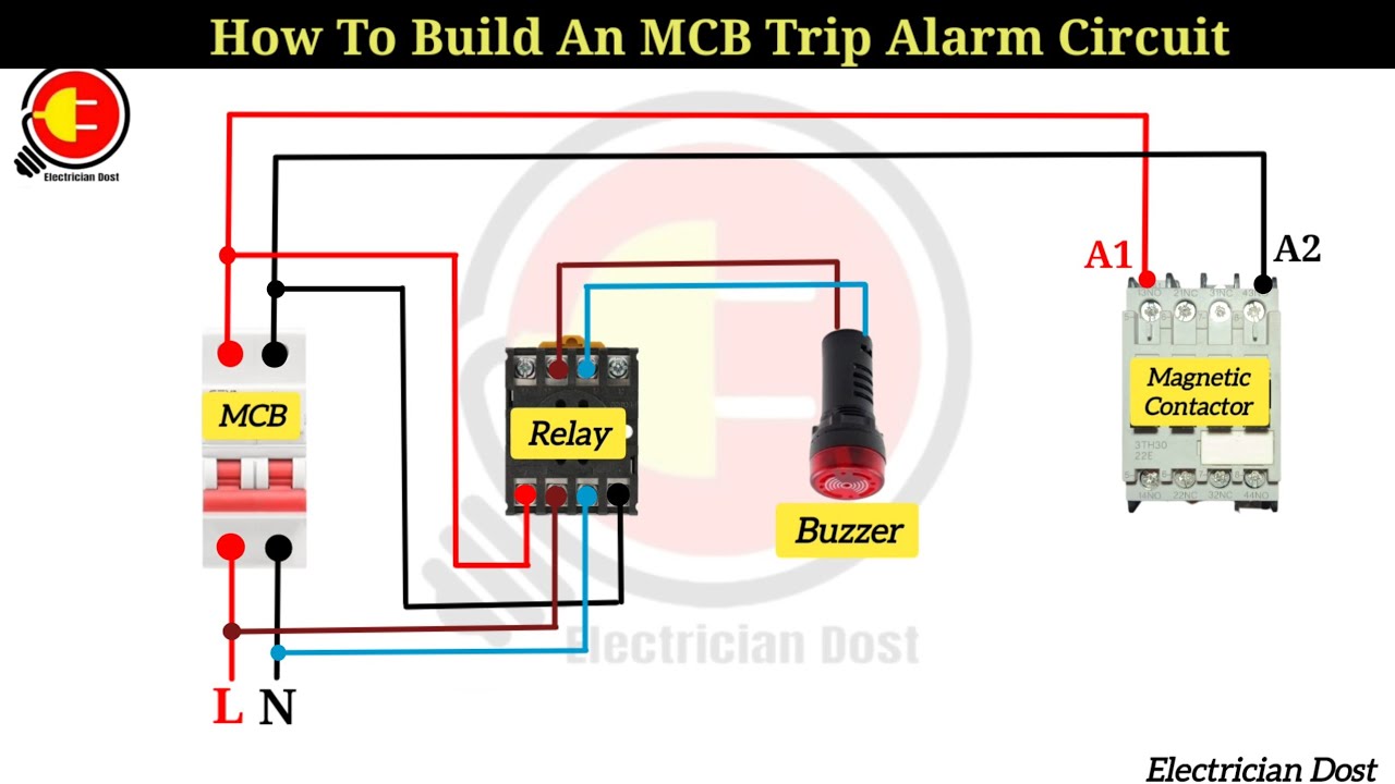 How to Build an MCB Trip Alarm Circuit @ElectricianDost - YouTube