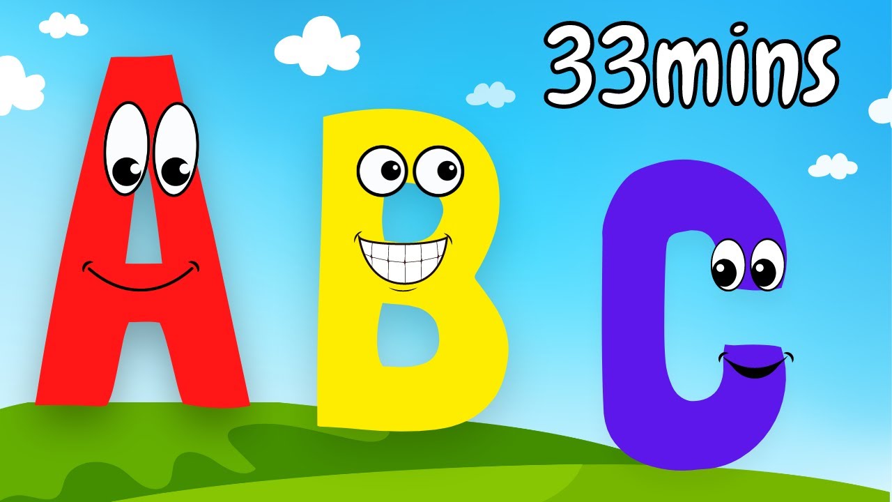 ABC in English | Learn English Alphabet | First Words Compilation ...