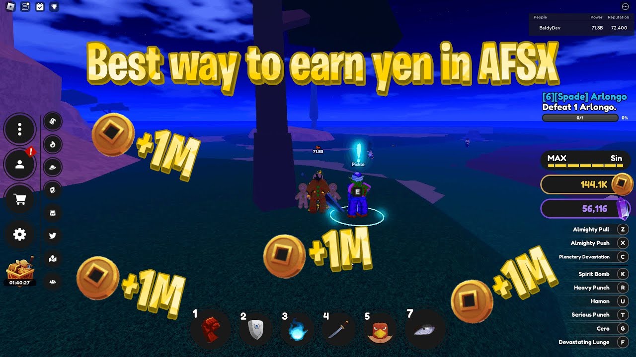 Best way to earn yen in Anime Fighting Simulator X!!! - YouTube