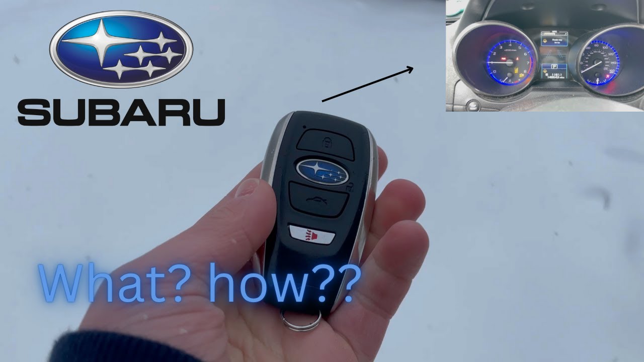 2016 subaru outback remote start with key fob - YouTube