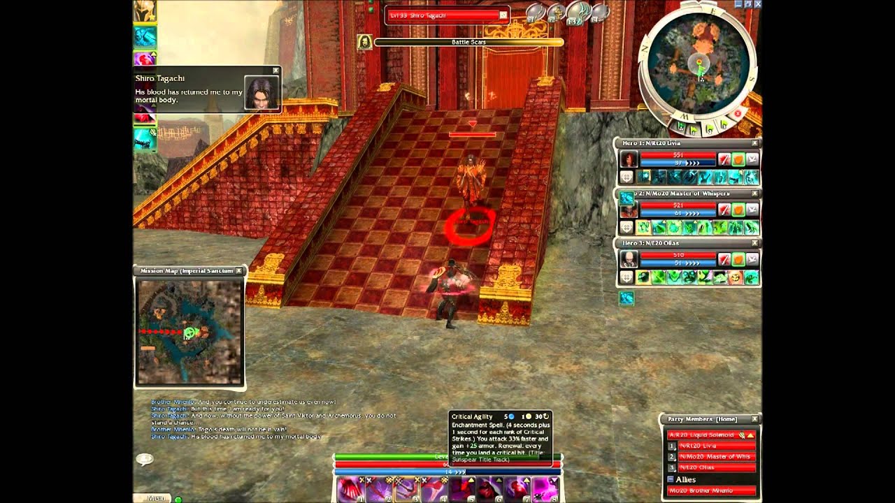 Guild Wars Walkthrough M+B Factions #13 Imperial Sanctum (1/1) [Hard ...