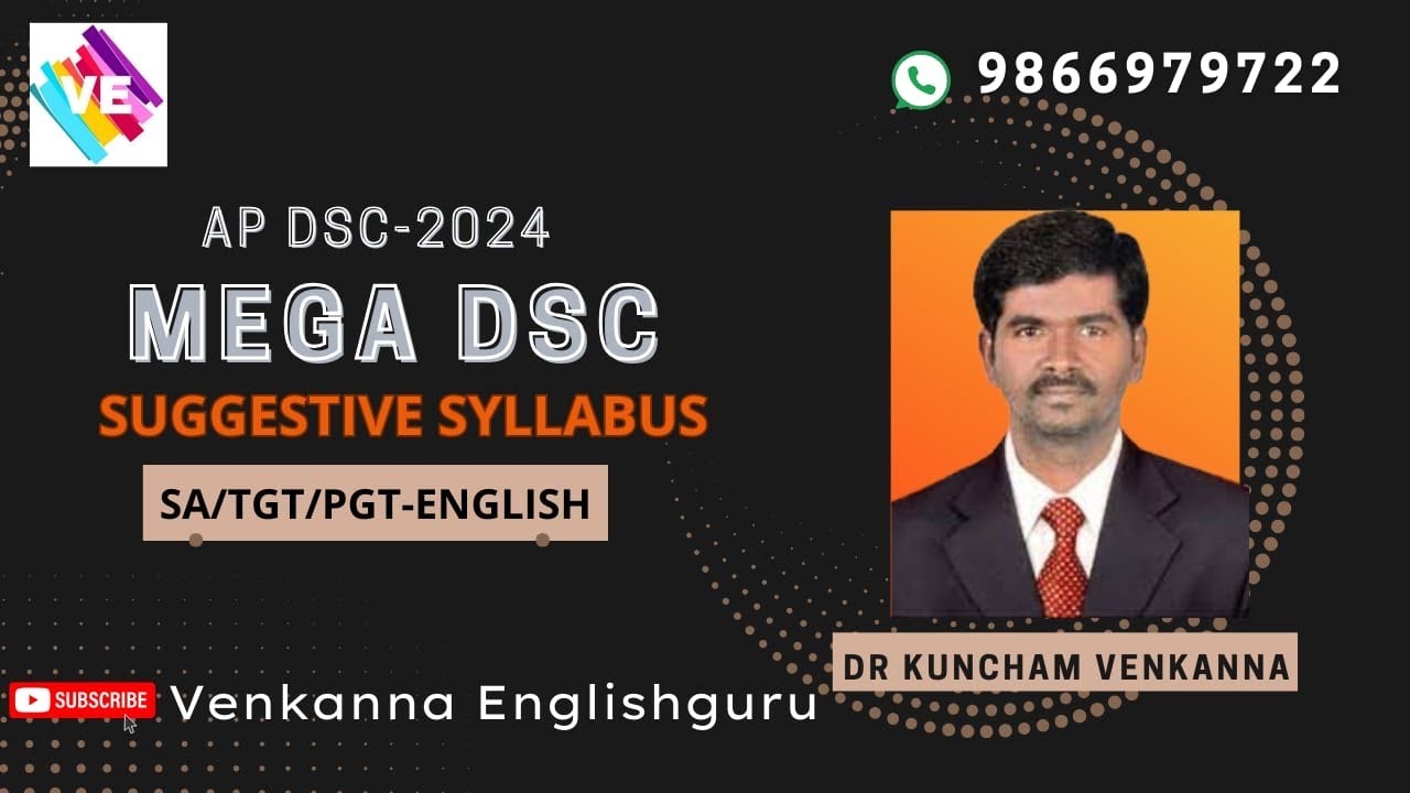 II Mega DSC- 2024 II AP-DSC-2024 II Suggestive Syllabus II SA-ENGLISH ...