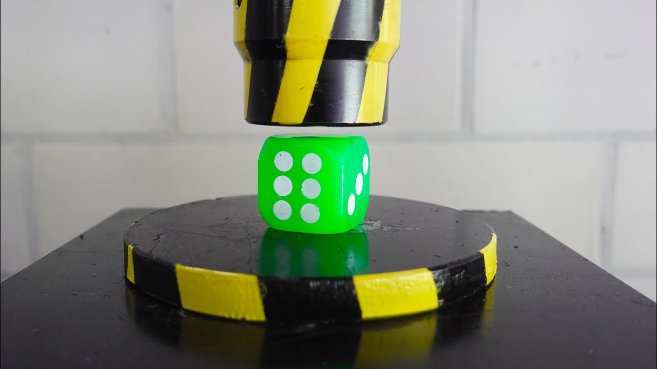 HYDRAULIC PRESS VS GREEN DICE : 100 TON PRESS! - YouTube