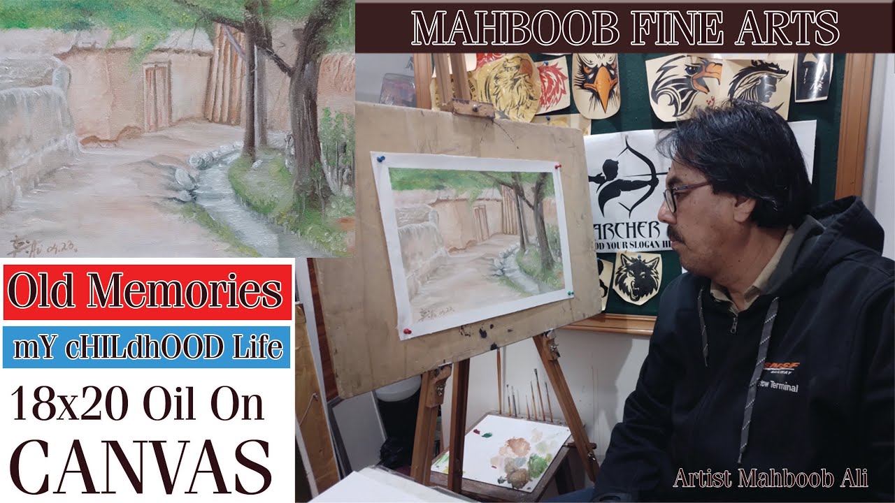 Oil On Canvas || Memory Landscape || Painting - YouTube