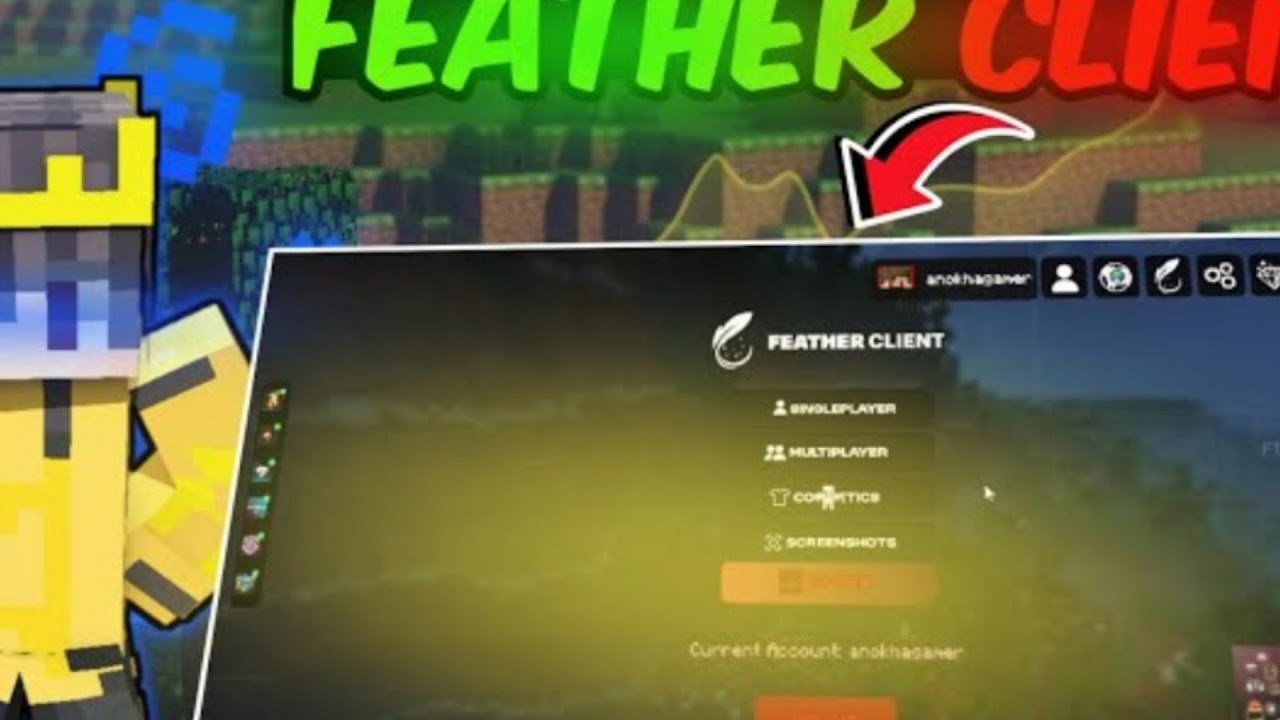 How To Download New Update Feather Client In) (PojavLauncher 1.21 ) And ...