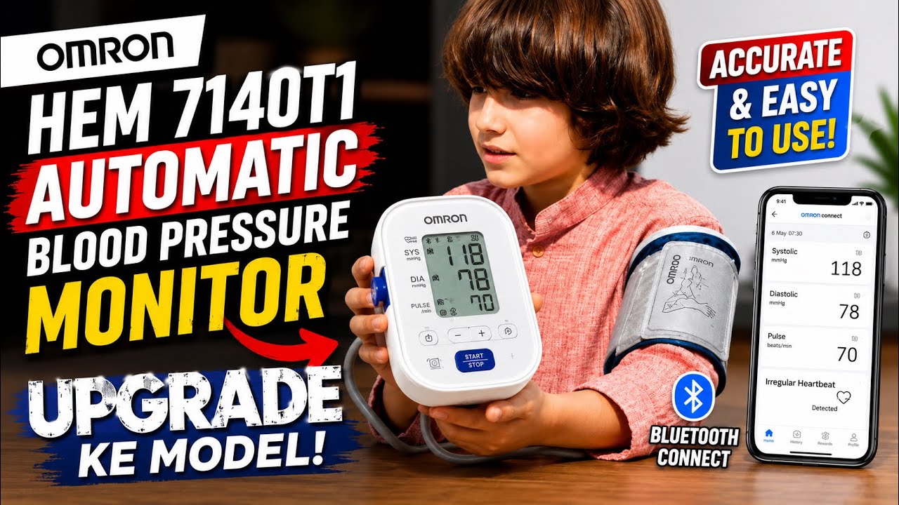 Omron HEM 7140 T1| Automatic Blood Pressure Monitor - YouTube