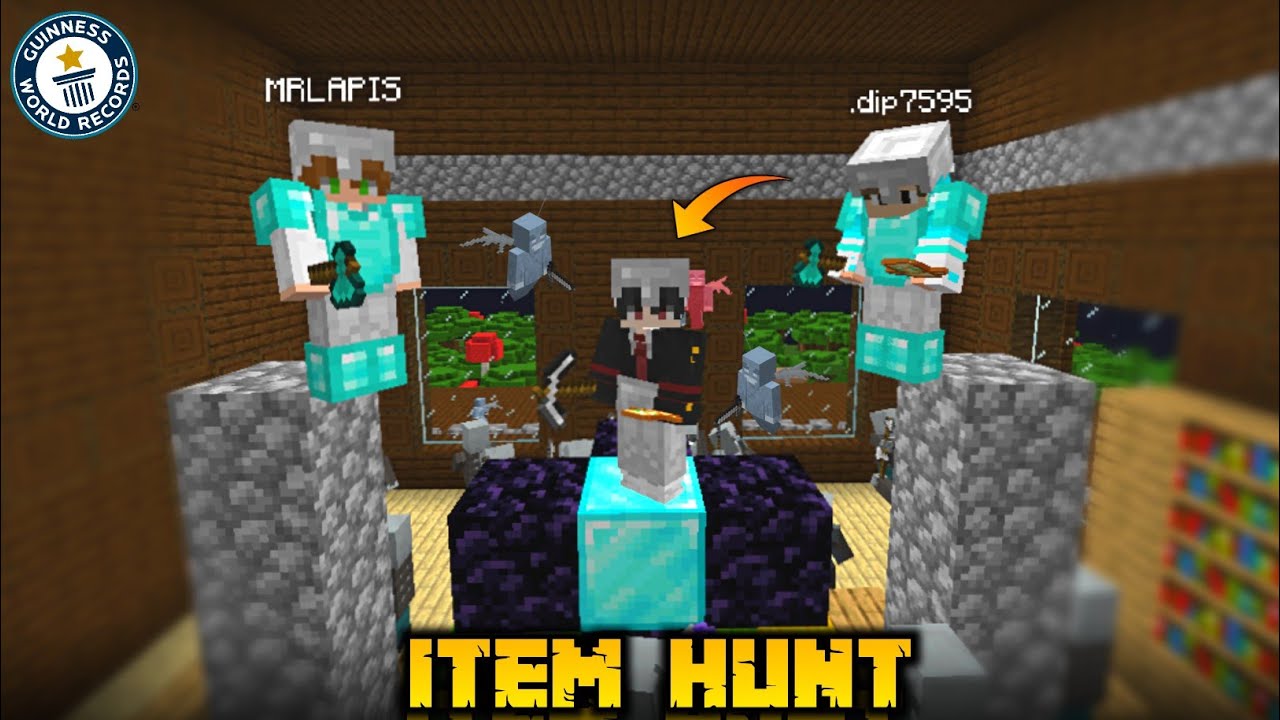 Minecraft 1 Vs 2 ITEM HUNT (FIRST EVER) - YouTube