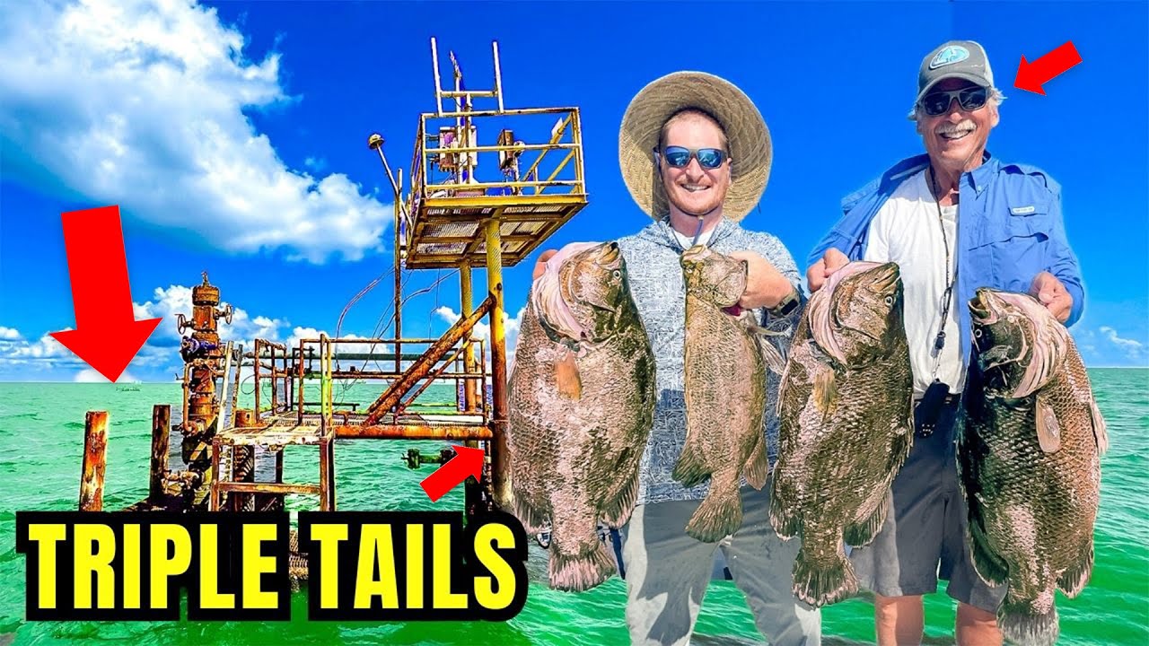 Hank Parker Takes On Massive Triple Tails Fishing - YouTube