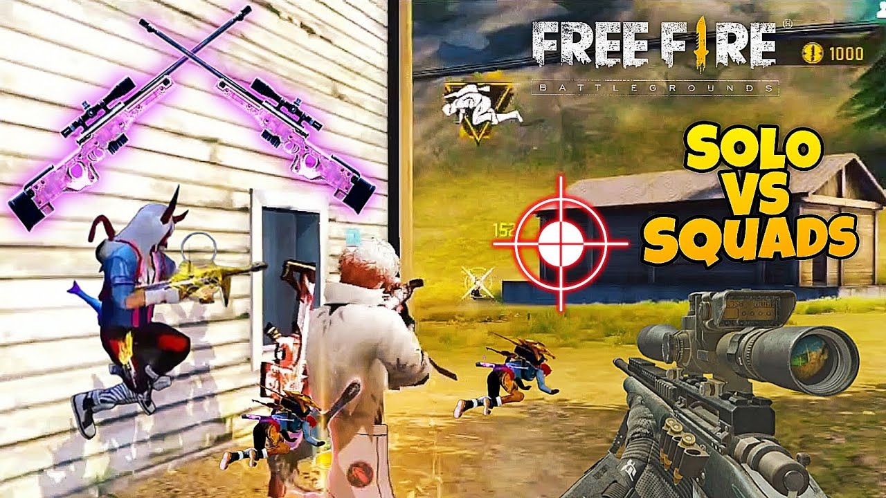 SOLO DOUBLE SNIPER M82B HEADSHOT DAMGE FULL MAP BOOYAH FREE FIRE MAX ...
