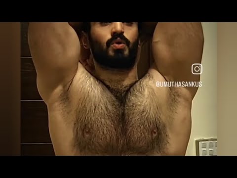 Amazing Aesthetic Hairy Muscle Big Chest, Roshaan Amir Perfect Hairy Muscle Model Handsome Man(1)
