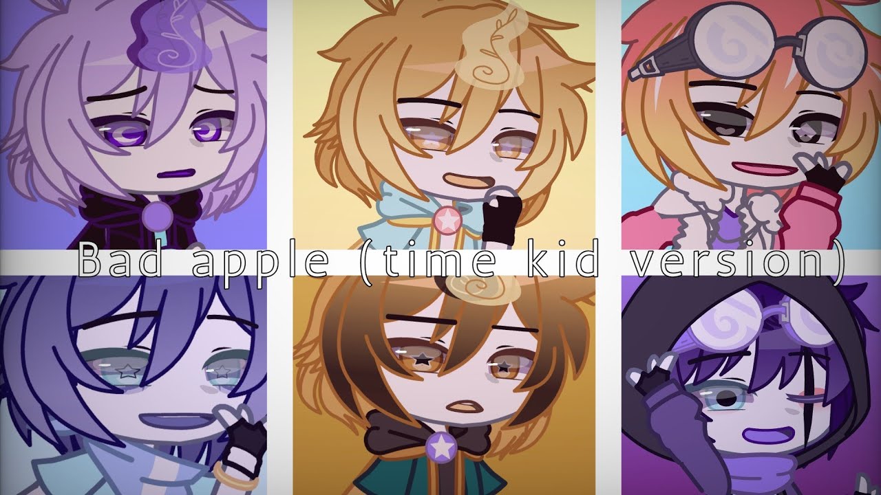 Sans au bad apple (time kid version) - YouTube