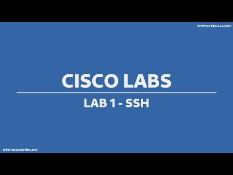 CISCO LABS | LAB 1 - SSH - YouTube