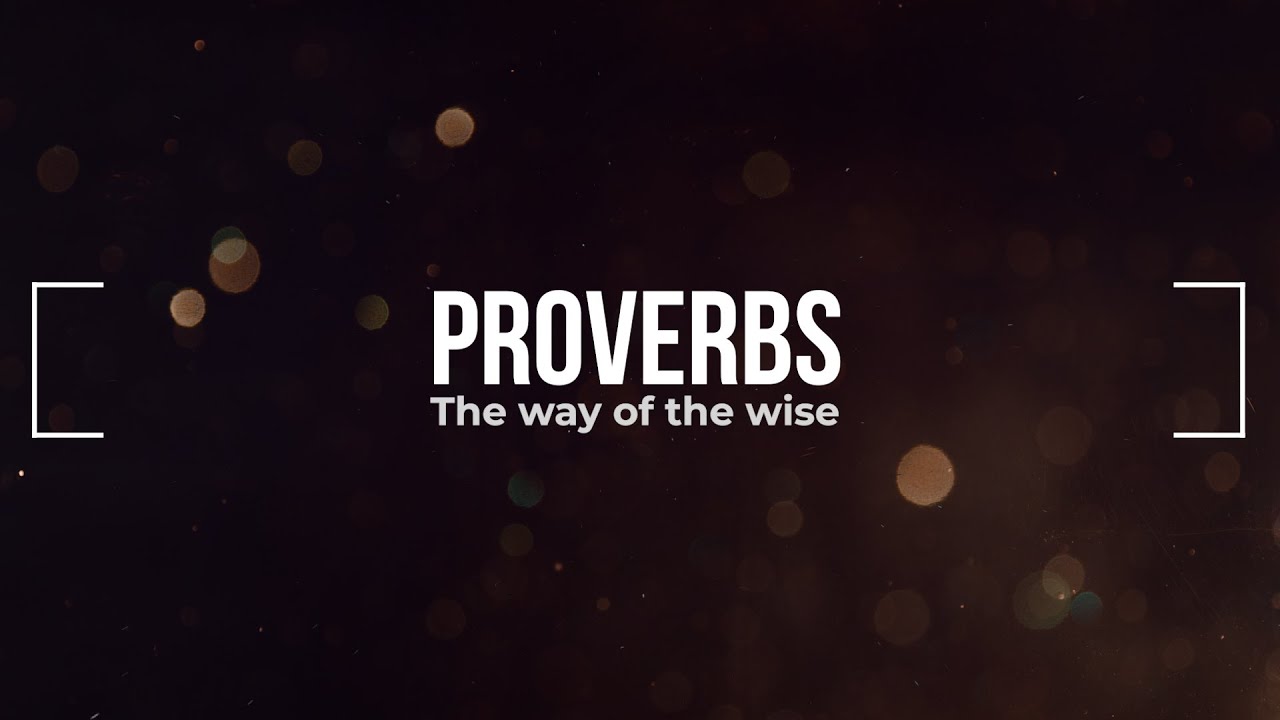 Working Wisely / Proverbs - YouTube