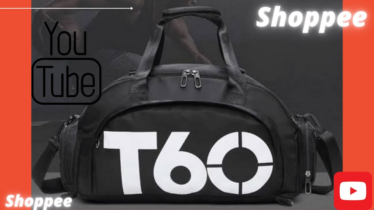 RESENHA DA BOLSA T60 DA SHOPEE - YouTube