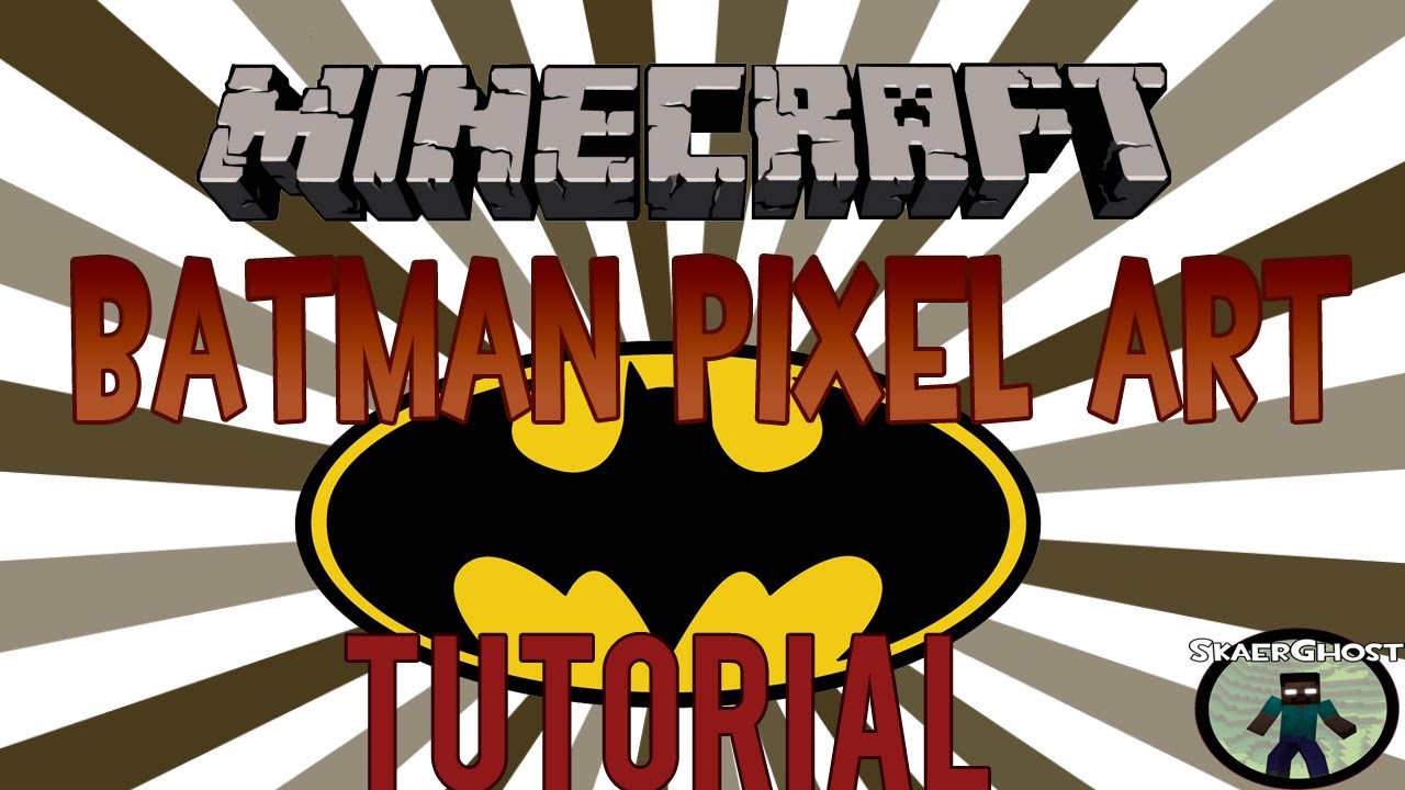 Batman - Pixel Art tutorial #1 | Minecraft - YouTube