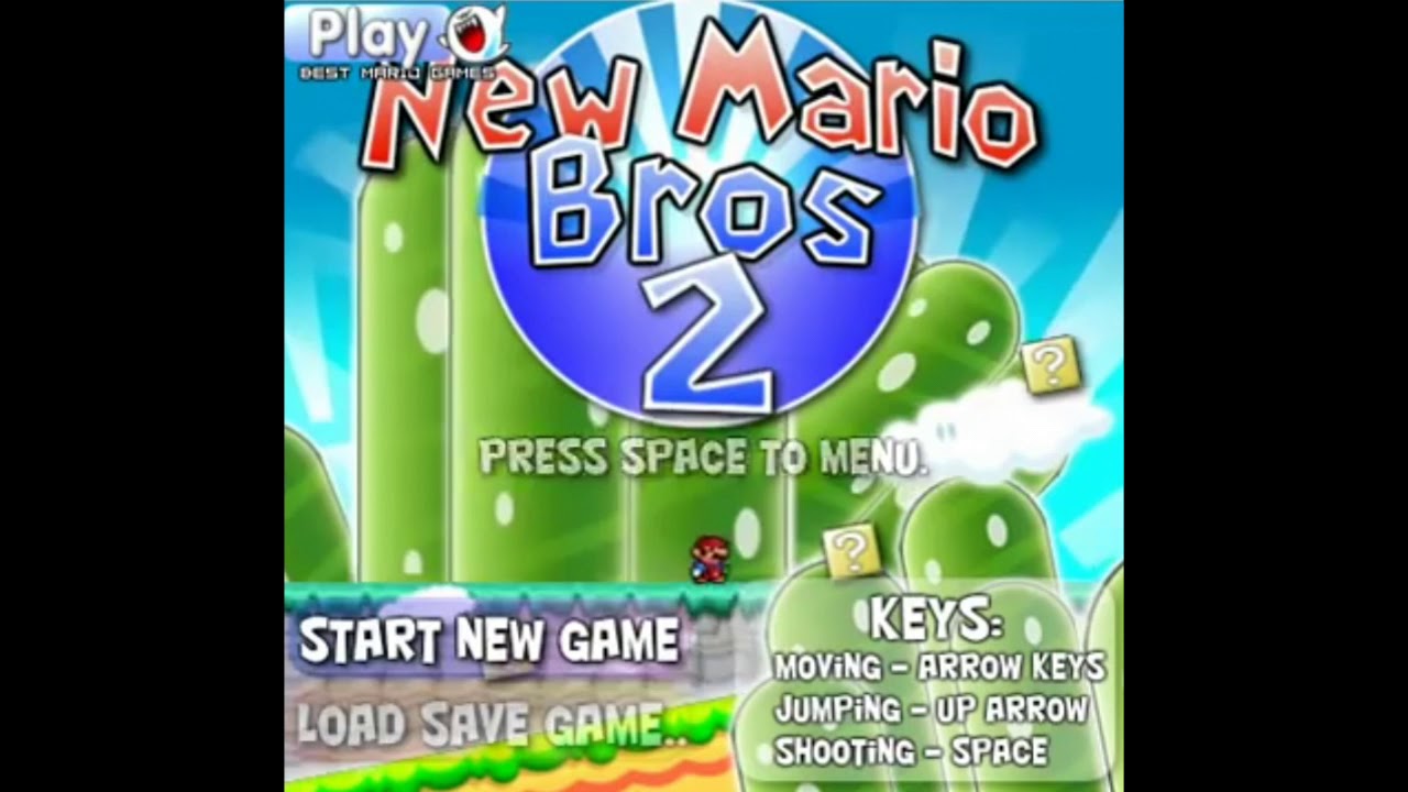 New Super Mario Bros 2 (Flash Game) Music - Main Menu - YouTube