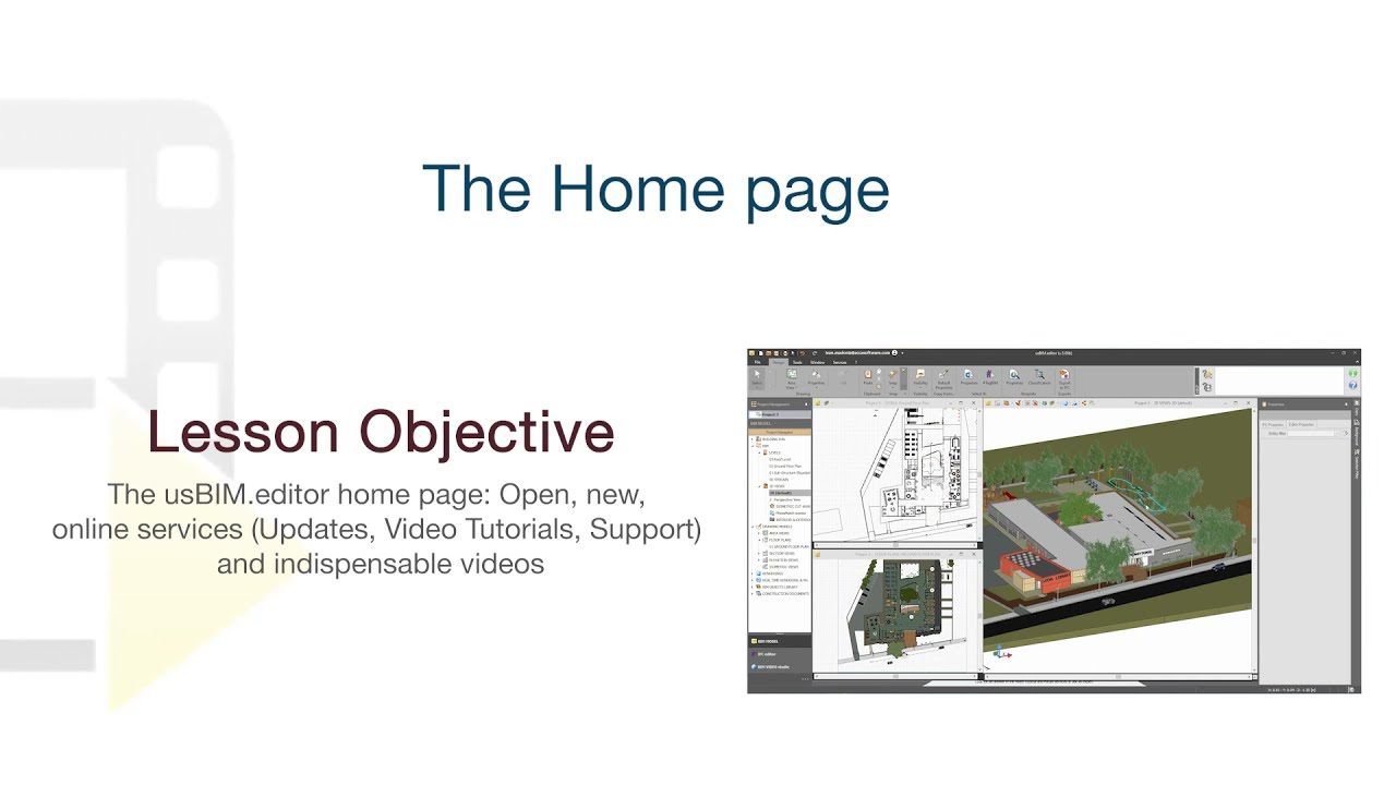 usBIM.editor Tutorial - The Home page - ACCA software - YouTube