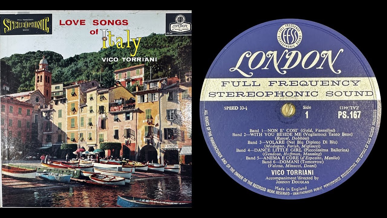 Love Songs of Italy: Vico Torriani, 1958 - London PS.167 - Complete LP ...
