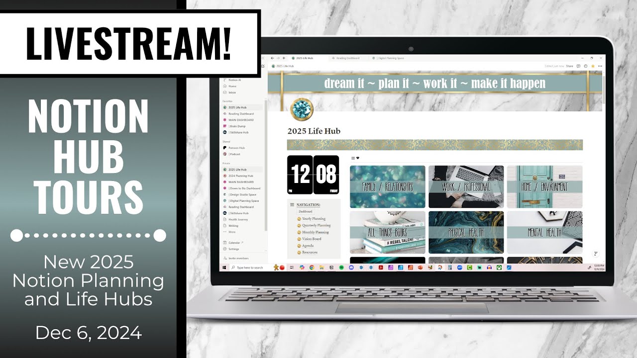 LIVESTREAM // 2025 Notion Hub Tour / December 6, 2024 - YouTube