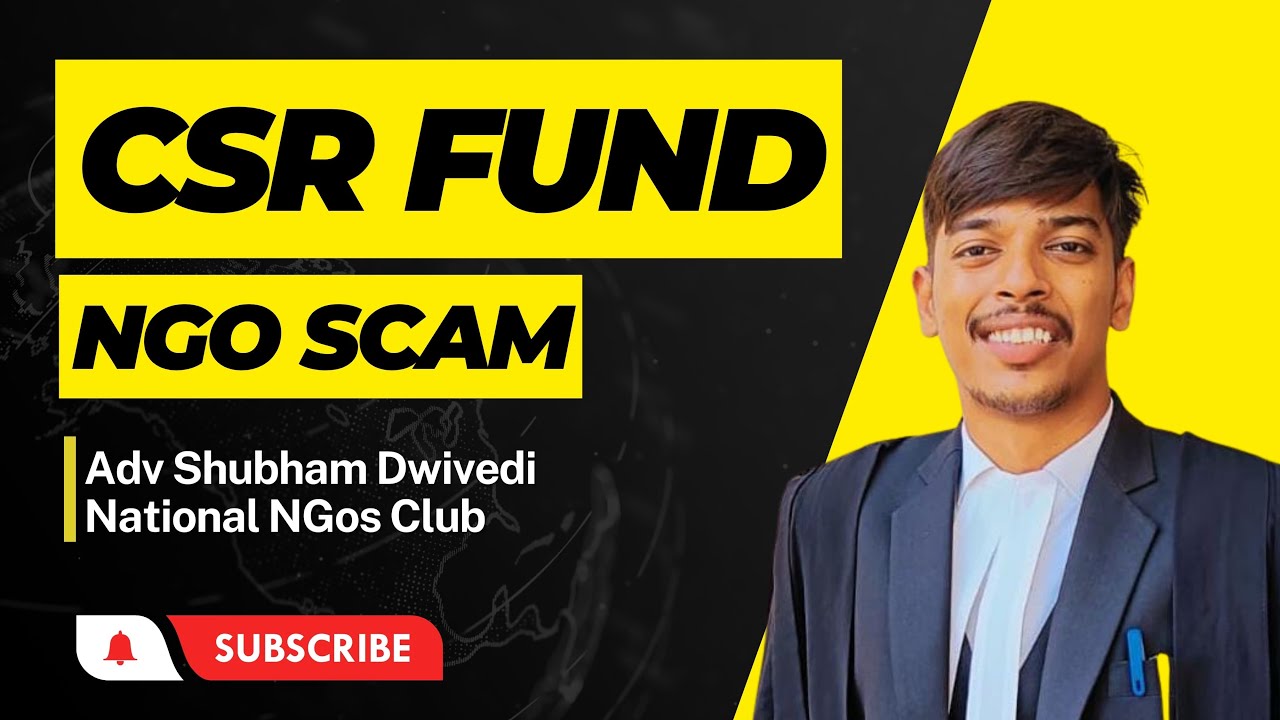 NGO CSR FUND SCAM IN INDIA - YouTube