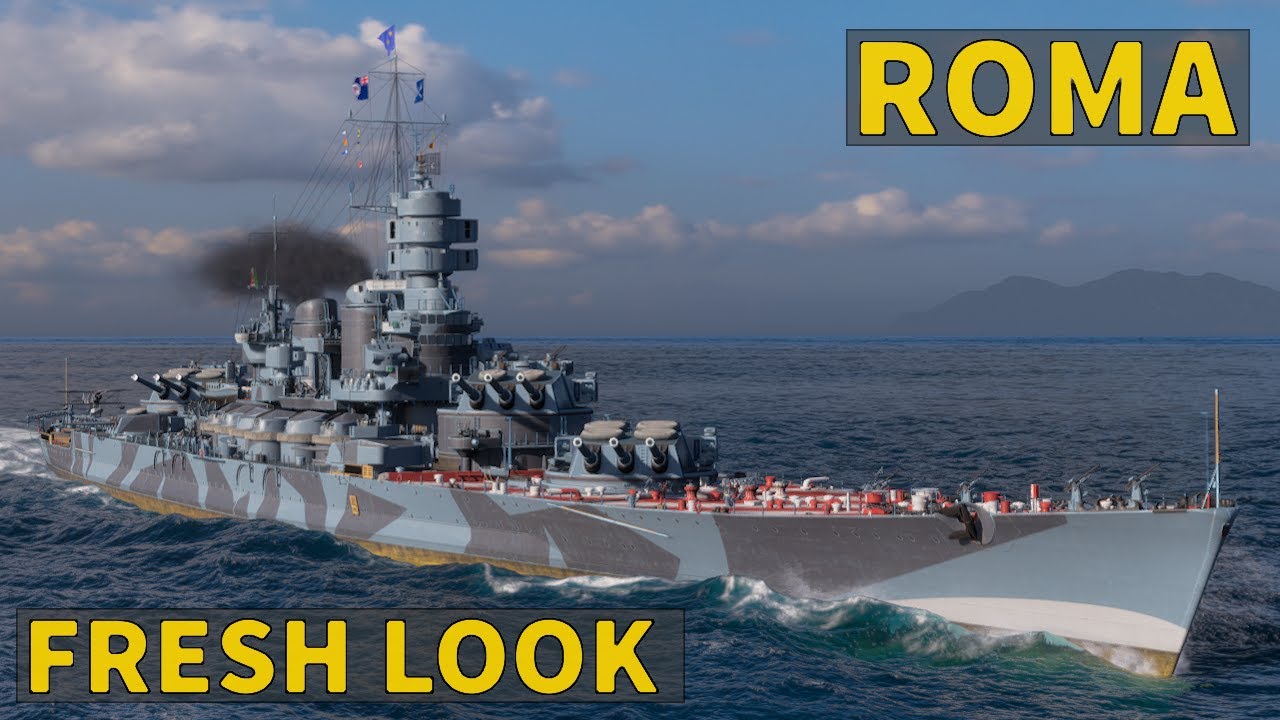 Roma - T8 Italian Battleship | World of Warships - YouTube