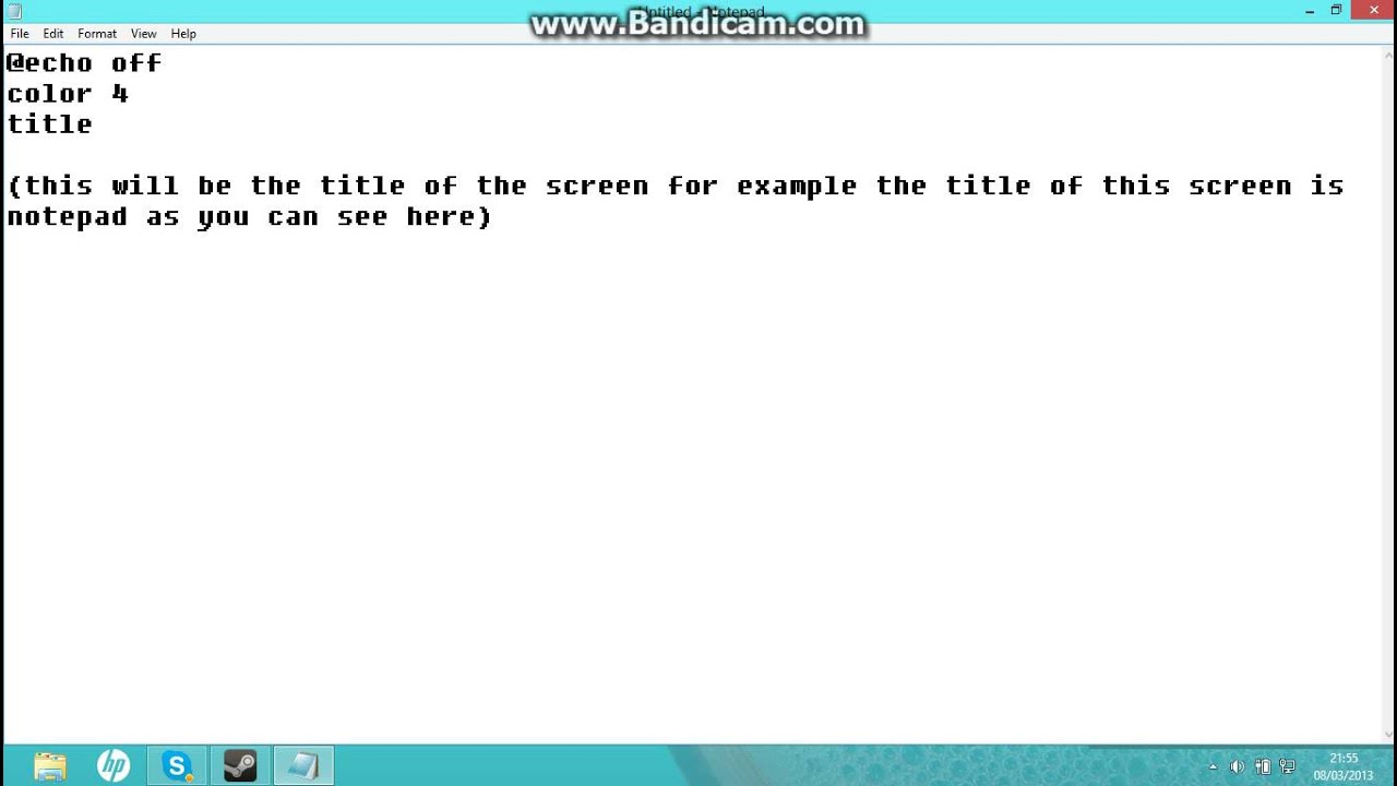 Making a batch file game Part 1 - YouTube