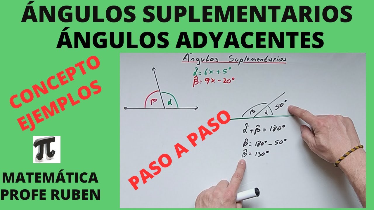 Cómo resolver Ángulos Suplementarios - Ángulos Adyacentes - YouTube