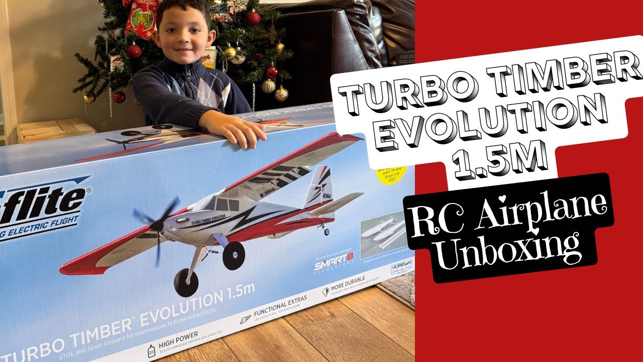 Turbo Timber Evolution 1.5M Unboxing - RC Airplane (Part 1) - YouTube