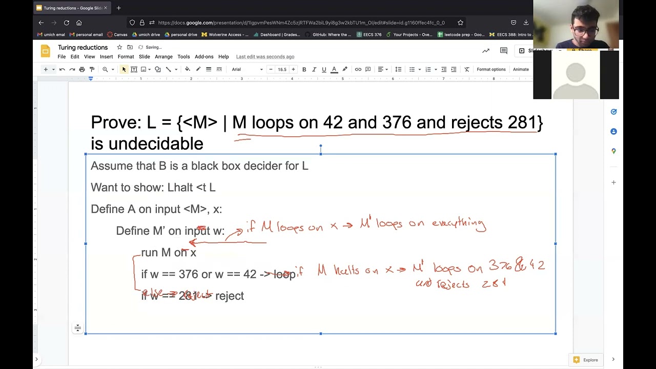 Turing Reduction Review (Umich - EECS 376) - YouTube