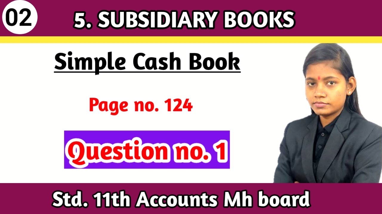 Question 1 book keeping & accountancy class 11th chapter 5 subsidiary ...