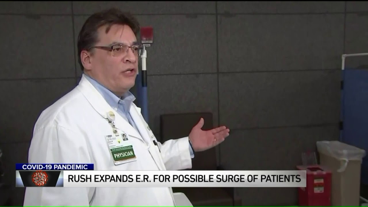 Rush Medical Center prepares for overflow of patients - YouTube