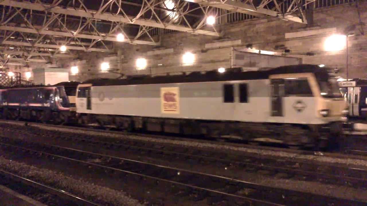 EWS Class 92 + 90 + 66 Convoy Carlisle - YouTube